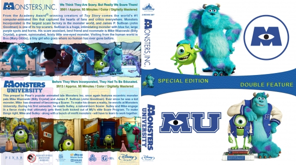 CoverCity - DVD Covers & Labels - Monsters, Inc / Monsters University ...