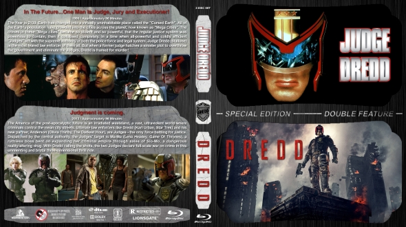 CoverCity - DVD Covers & Labels - Judge Dredd / Dredd Double Feature