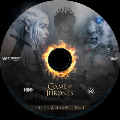 CoverCity - DVD Covers & Labels - Game of Thrones - Season 8; disc 1