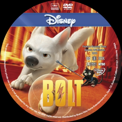 Bolt Dvd Cover Art