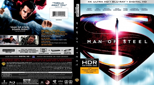 CoverCity - DVD Covers & Labels - Man of Steel 4K