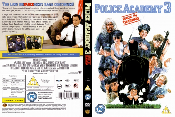 CoverCity - DVD Covers & Labels - Police Academy 3: Back in Training CoverCity - DVD Covers & Labels - Police Academy 3: Back in Training
