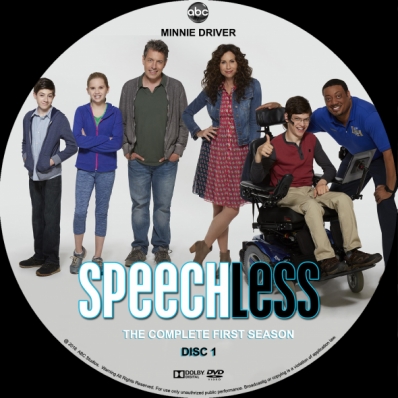 CoverCity - DVD Covers & Labels - Speechless - Season 1; disc 1