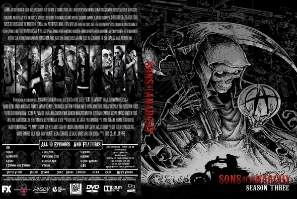 Sons Of Anarchy Season 3 Dvd Cover