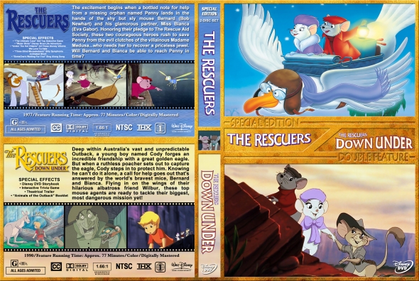 CoverCity - DVD Covers & Labels - The Rescuers / The Rescuers Down ...