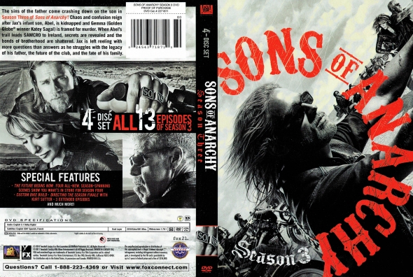 CoverCity - DVD Covers & Labels - Sons of Anarchy - Season 3