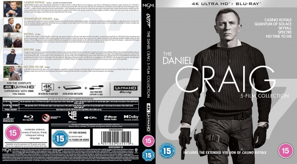 CoverCity - DVD Covers & Labels - The Daniel Craig 5-Film Collection 4K