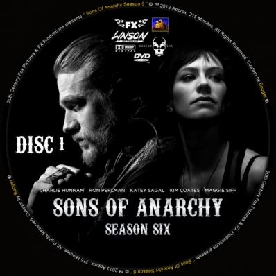 Sons Of Anarchy Dvd Cover Seizoen 6
