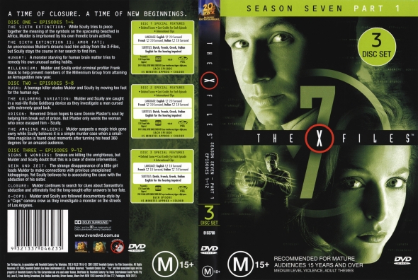 CoverCity - DVD Covers & Labels - The X-Files - Season 7; Part 1