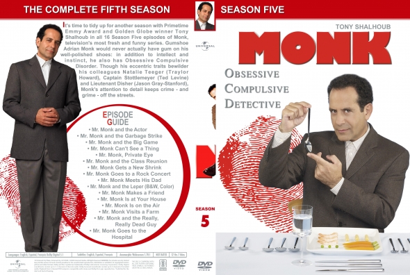 CoverCity - DVD Covers & Labels - Monk - Season 5 (Part of spanning spine)