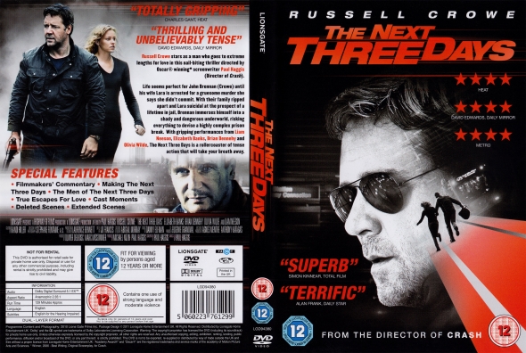 The Next Three Days Dvd Cover A Walk Among The Tombstone / Dead Man