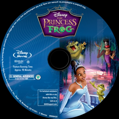 Princess And The Frog Dvd Cover