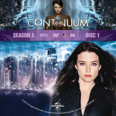 CoverCity - DVD Covers & Labels - Continuum - Season 3; disc 1