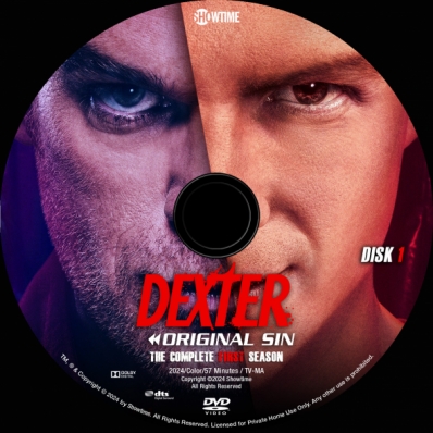 CoverCity - DVD Covers & Labels - Dexter: Original Sin - Season 1; disk 1