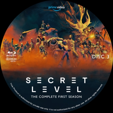 CoverCity - DVD Covers & Labels - Secret Level - Season 1; disc 3
