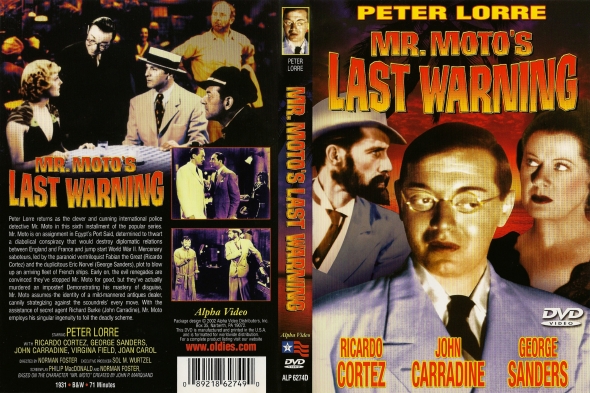 CoverCity - DVD Covers & Labels - Mr. Moto's Last Warning
