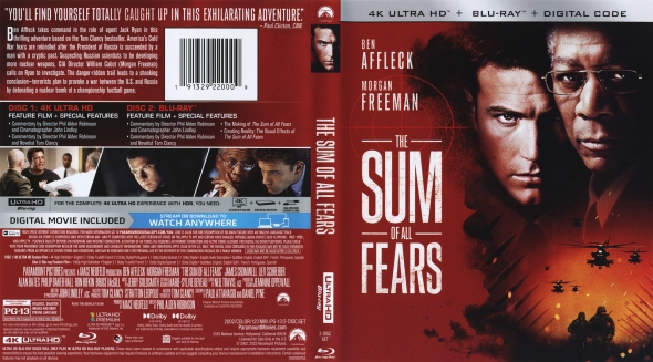 CoverCity - DVD Covers & Labels - The Sum of all fears (4k)