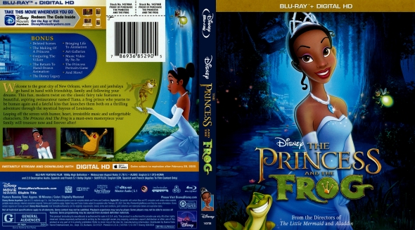 Princess And The Frog Dvd Cover