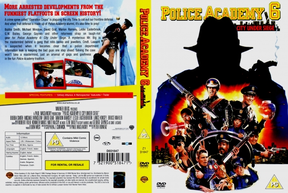 CoverCity - DVD Covers & Labels - Police Academy 6: City Under Siege CoverCity - DVD Covers & Labels - Police Academy 6: City Under Siege