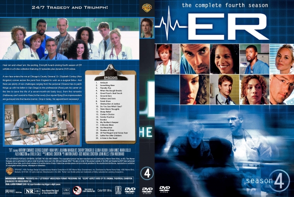 CoverCity - DVD Covers & Labels - ER - Season 4 (spanning spine)