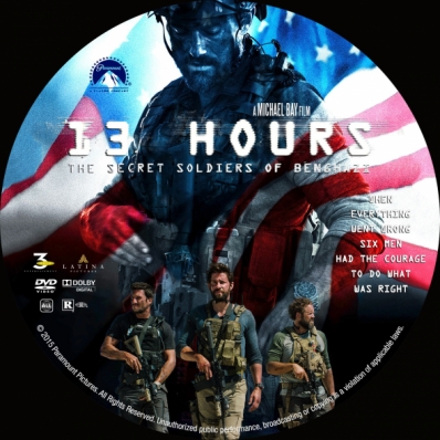 CoverCity - DVD Covers & Labels - 13 Hours: The Secret Soldiers of Benghazi