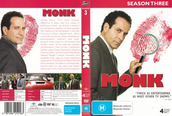 CoverCity - DVD Covers & Labels - Monk - Season 3