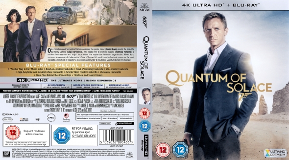 Quantum Of Solace Blu Ray Cover