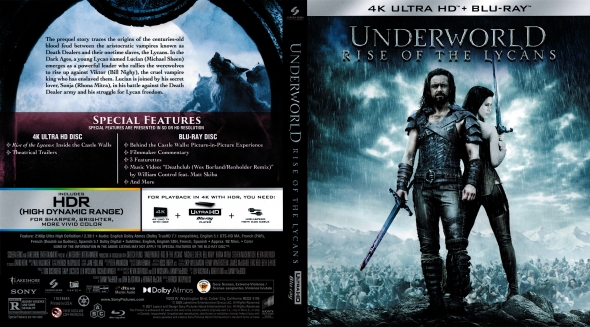 CoverCity - DVD Covers & Labels - Underworld: Rise of the Lycans 4K
