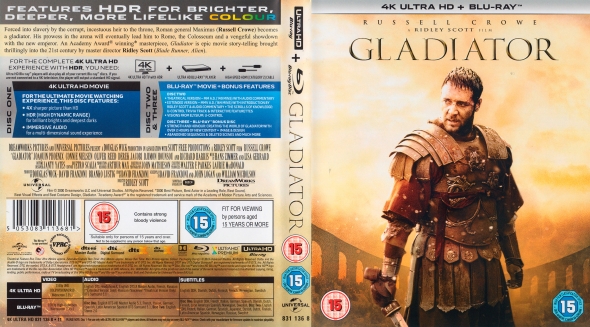 CoverCity - DVD Covers & Labels - Gladiator 4K