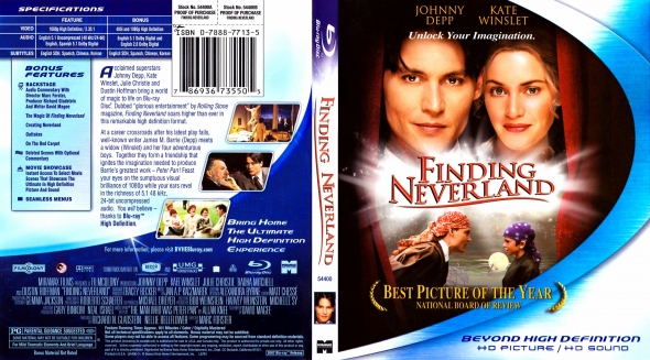 Finding Neverland Dvd Cover