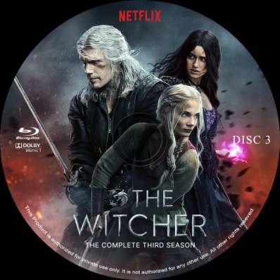 CoverCity - DVD Covers & Labels - The Witcher - Season 3; disc 3