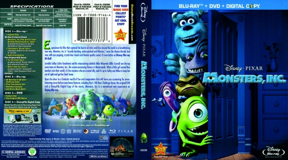 CoverCity - DVD Covers & Labels - Monsters, Inc.