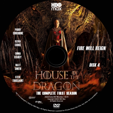 CoverCity - DVD Covers & Labels - House of the Dragon - Season 1; disk 4