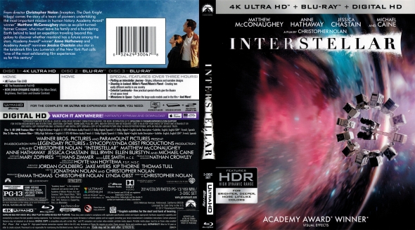 CoverCity - DVD Covers & Labels - Interstellar 4K