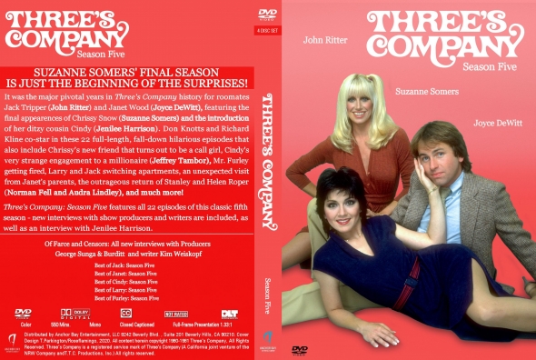 CoverCity - DVD Covers & Labels - Three's Company - Season 5