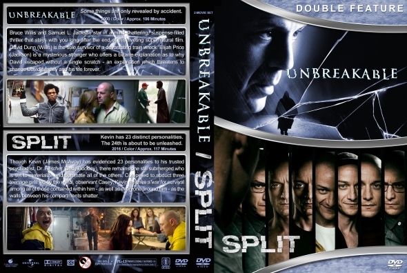 CoverCity - DVD Covers & Labels - Unbreakable / Split Double Feature