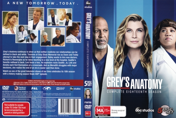 CoverCity - DVD Covers & Labels - Grey's Anatomy - Season 18