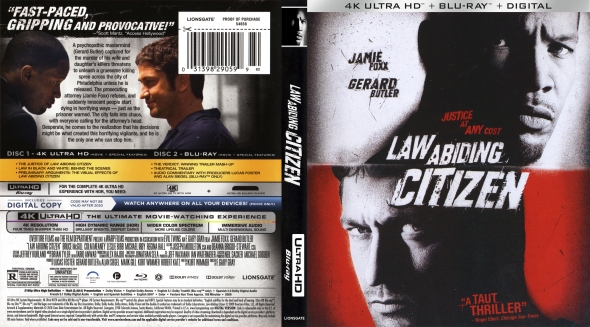 CoverCity - DVD Covers & Labels - Law Abiding Citizen 4K
