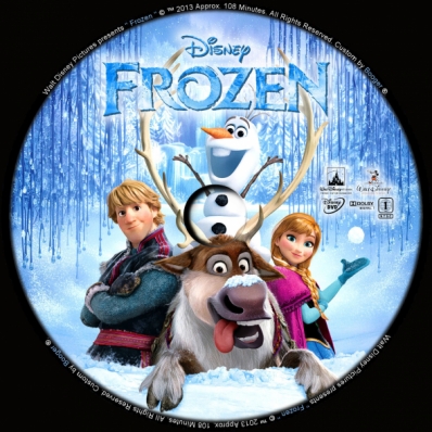 Disney Frozen Dvd Label