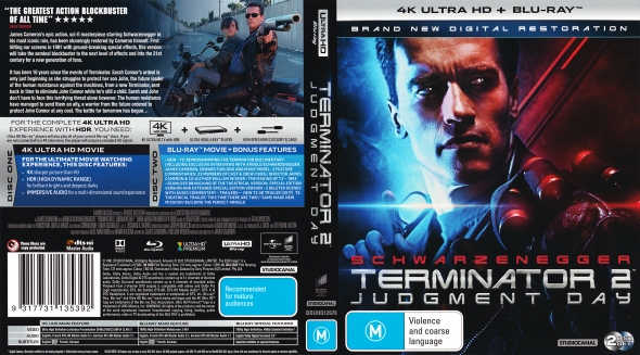 CoverCity - DVD Covers & Labels - Terminator 2: Judgement Day 4K