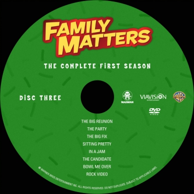 CoverCity - DVD Covers & Labels - Family Matters - Season 1; disc 3