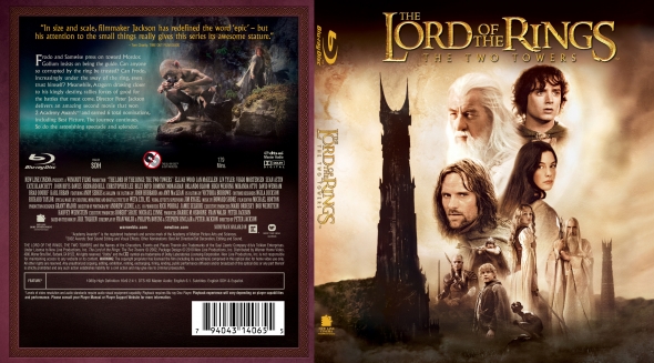 Lord Of The Rings Two Towers Dvd Cover
