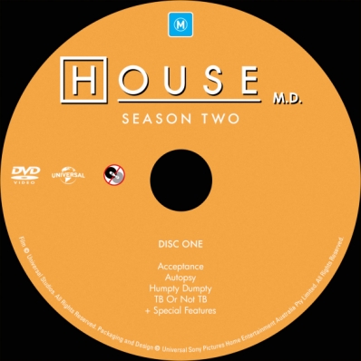 CoverCity - DVD Covers & Labels - House M.D. - Season 2; disc 1