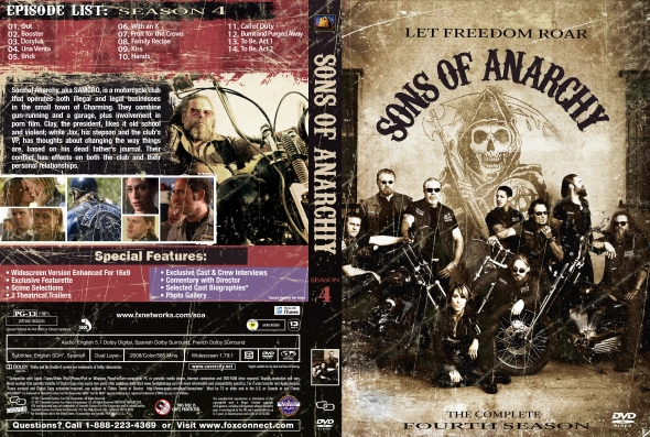 CoverCity - DVD Covers & Labels - Sons of Anarchy - Season 4