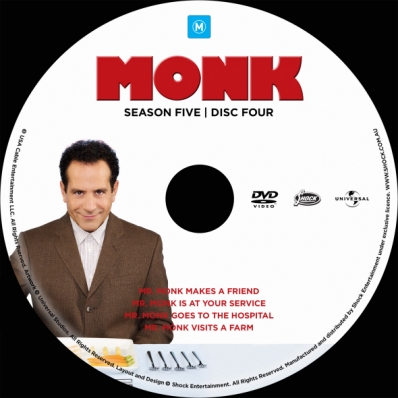 CoverCity - DVD Covers & Labels - Monk - Season 5; disc 4