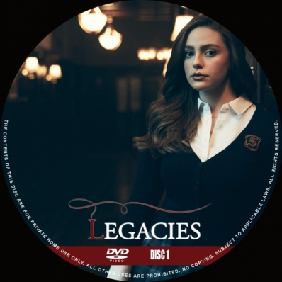 CoverCity - DVD Covers & Labels - Legacies - Season 1; disc 1