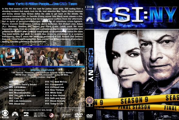 CoverCity - DVD Covers & Labels - CSI: NY - Season 9