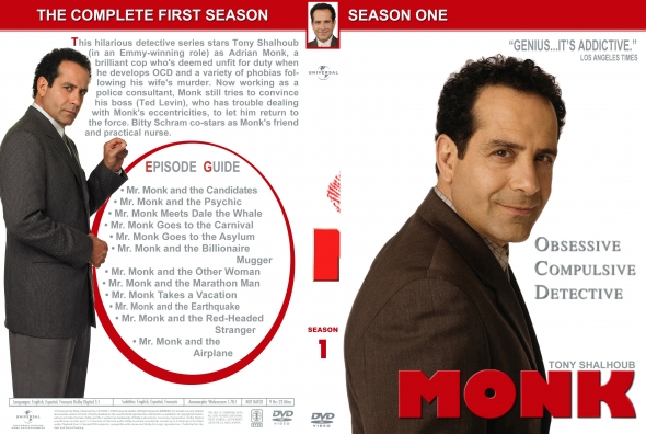 CoverCity - DVD Covers & Labels - Monk - Season 1 (Part of spanning spine)