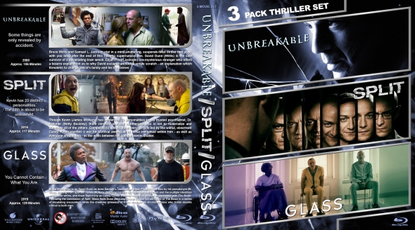 CoverCity - DVD Covers & Labels - Unbreakable / Split / Glass Triple ...
