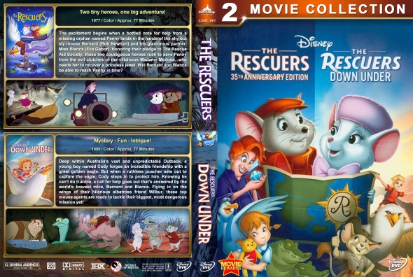CoverCity - DVD Covers & Labels - The Rescuers Double Feature
